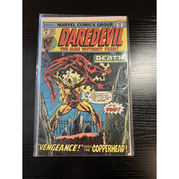 Other | Marvel Daredevil 125 Death Of Copperhead Bronze Age Comic Book ...